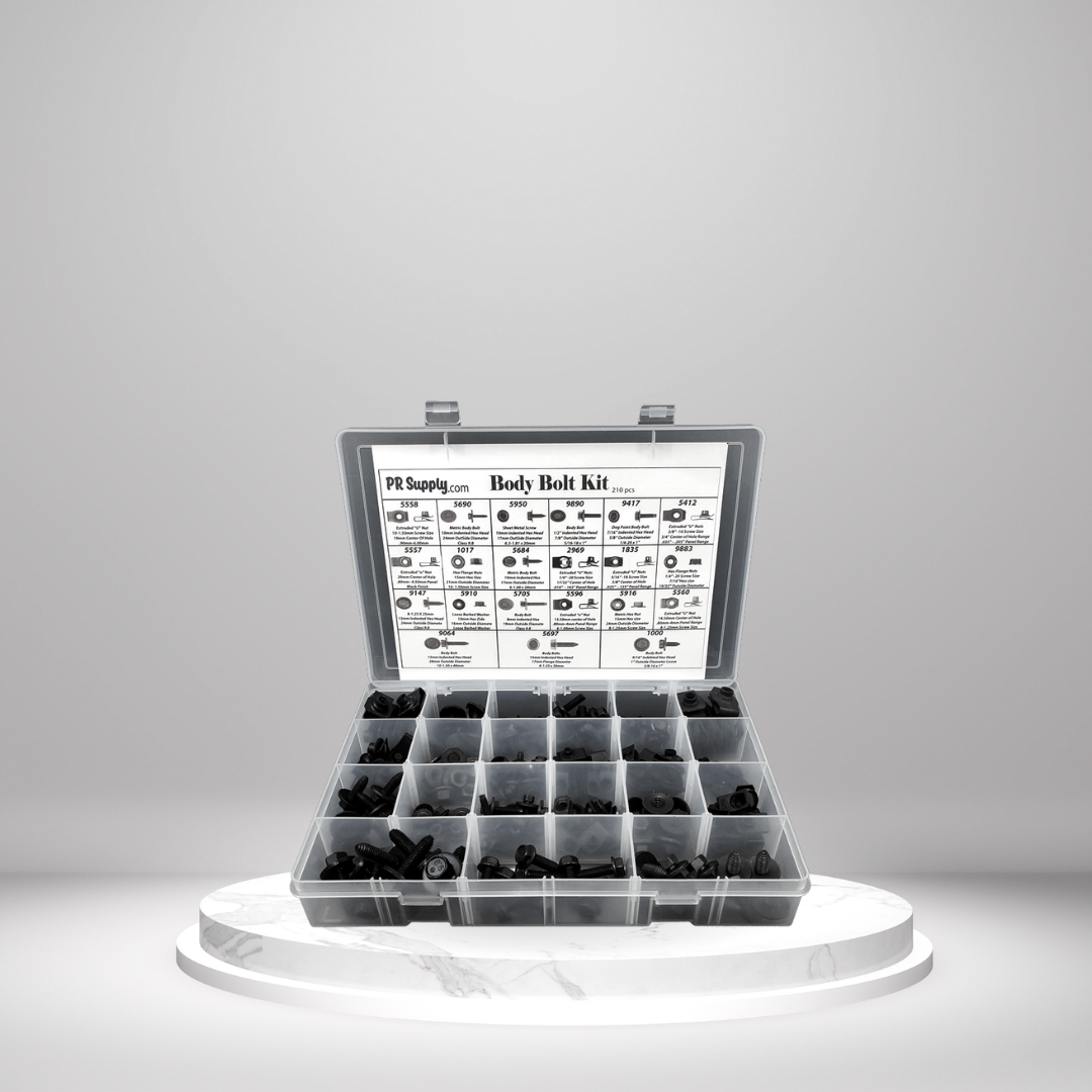 Body Bolts - Hex Nuts - U-Nuts Assortment Kit 210pcs – PR Supply