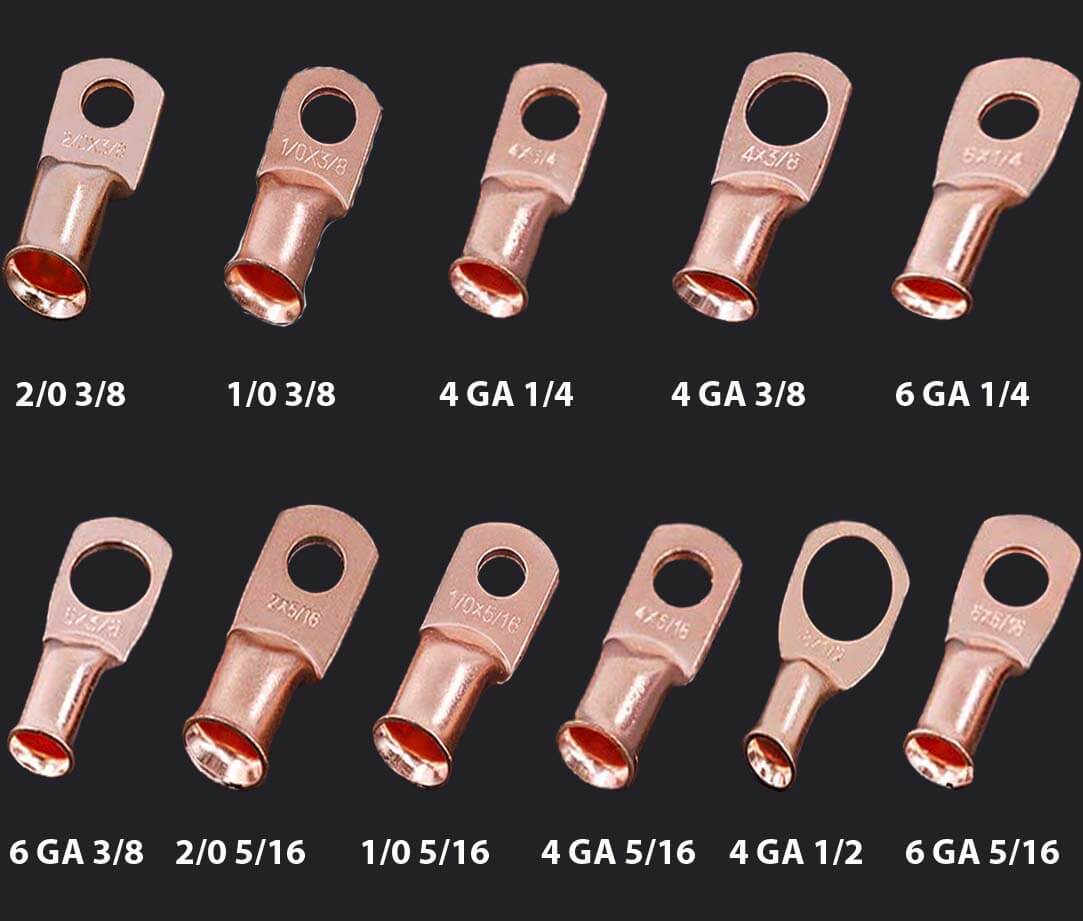 Bare Cooper Terminal Lug Connectors